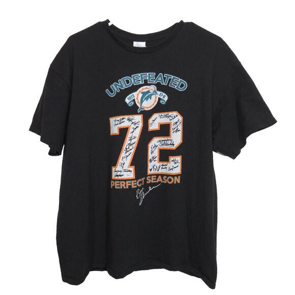 Delta | Shirts | Miami Dolphins 972 Perfect Season Mens Cotton Tee ...